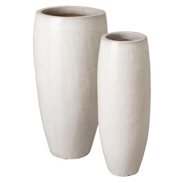 Set of 2 Tall Ceramic Jars | Emissary