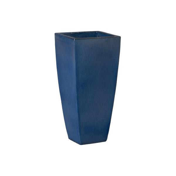 Quad 20 in. Square Blue Snow Ceramic Planter | Emissary