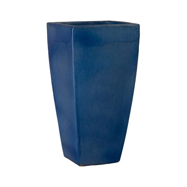 Quad 25 in. Square Blue Snow Ceramic Planter | Emissary