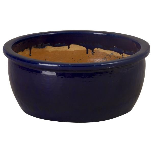 10 in. Shallow Ceramic Lip Planter | Emissary