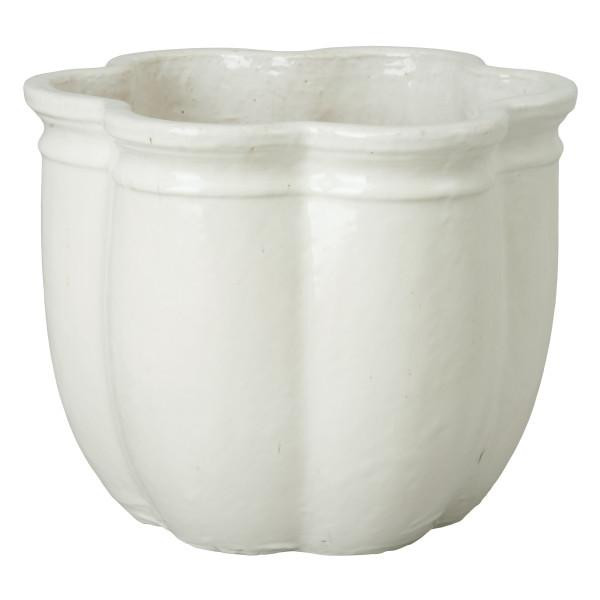 16 in. Scalloped Ceramic Planter | Emissary