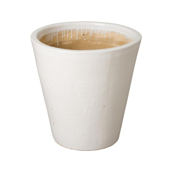 20 in. Tapered Ceramic Planter | Emissary