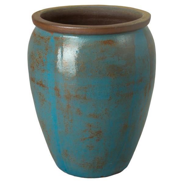 29 in. Round Ceramic Planter | Emissary