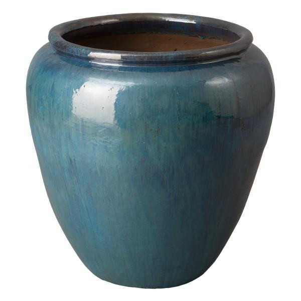 30 in. Round Ceramic Planter | Emissary