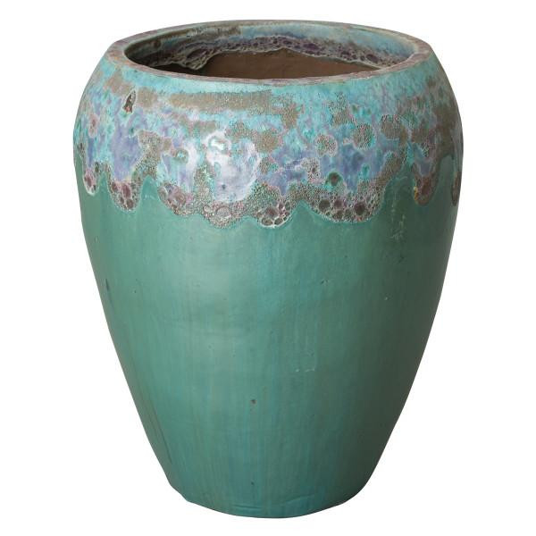 29 in. H Round Ceramic Planter | Emissary