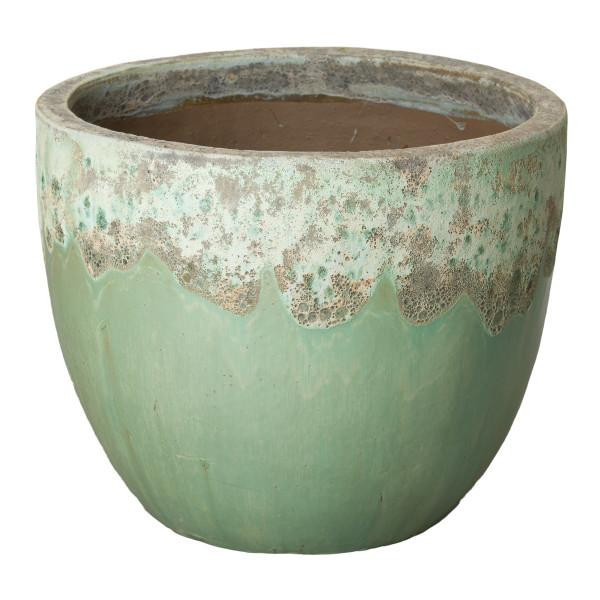24 in. H Round Ceramic Planter | Emissary