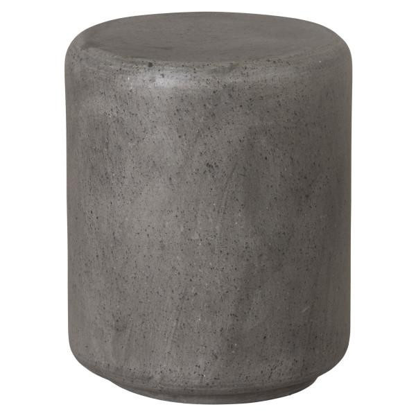 17 in. Caemen Cylinder Terrazzo Gray Garden Stool | Emissary